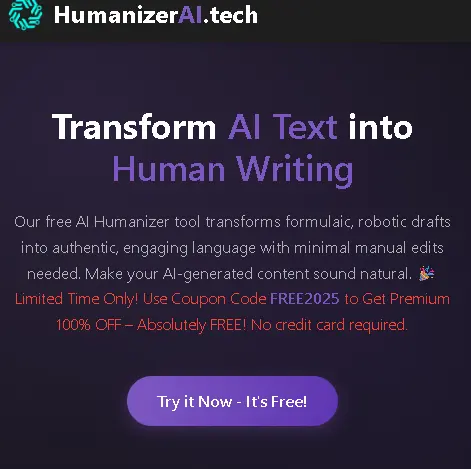 Get Humanizer AI Tech Premium Free