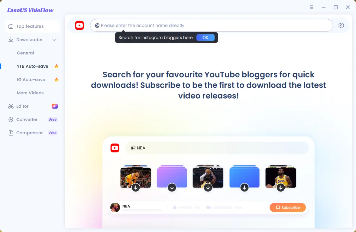 EaseUS VideFlow Free 1 Year License